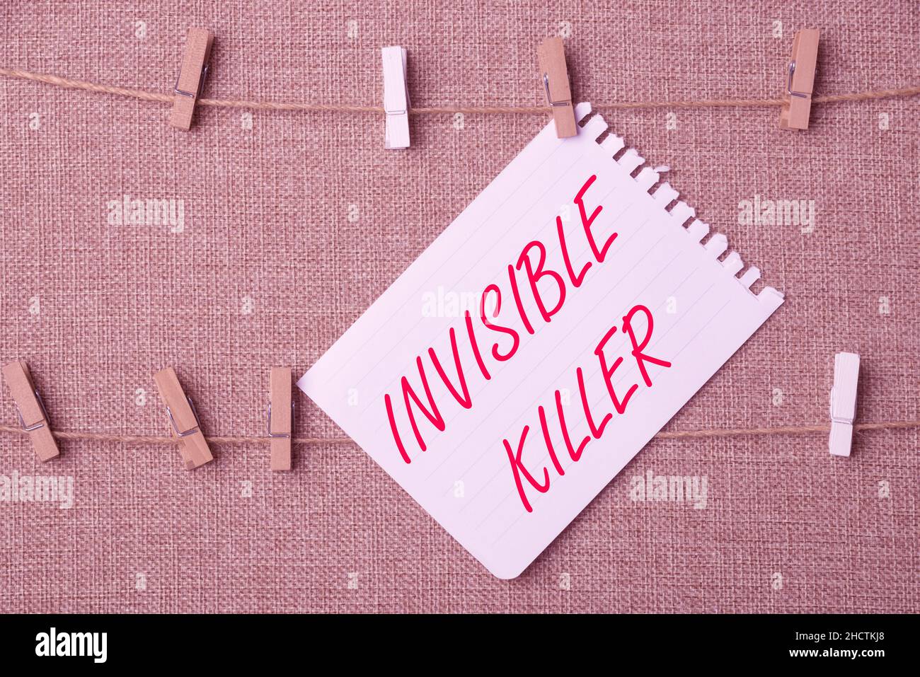 Sign Displaying Invisible Killer Conceptual Photo Presence Into The