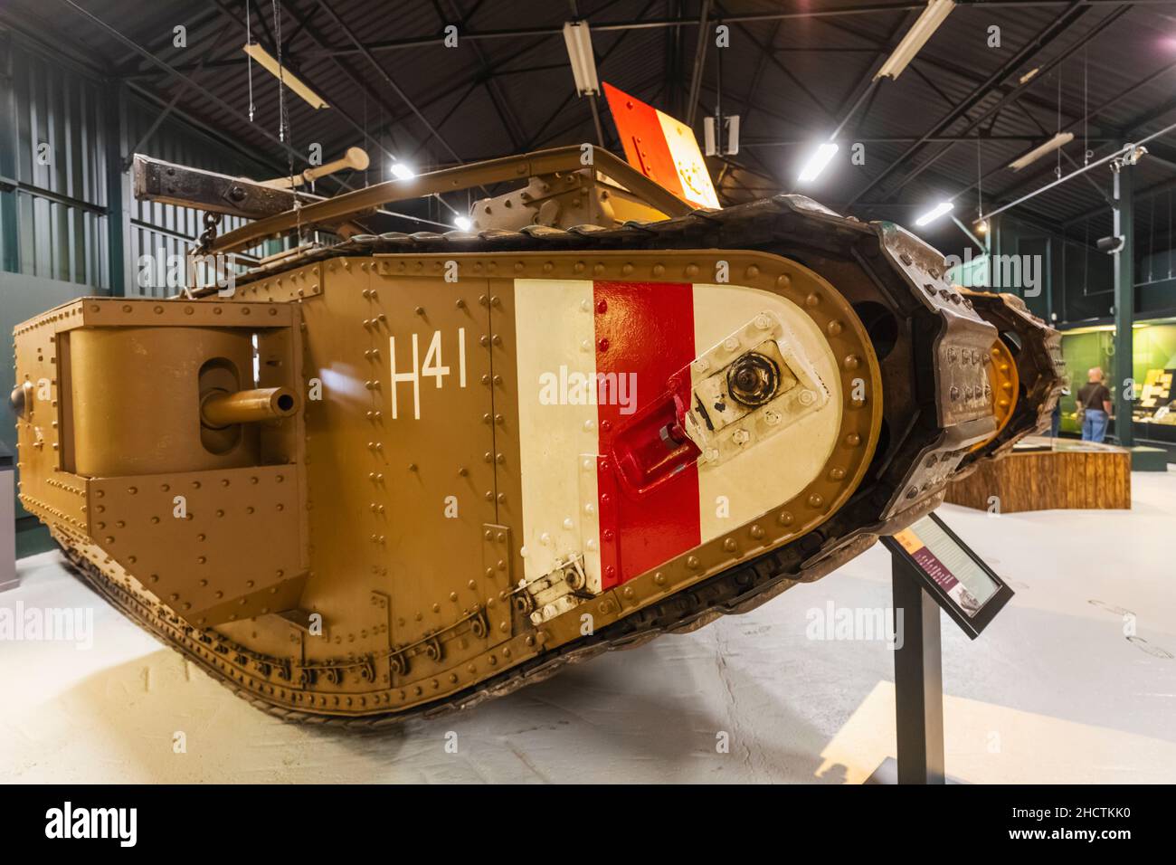 England, Dorset, Bovington Camp, The Tank Museum, Display of Tanks ...