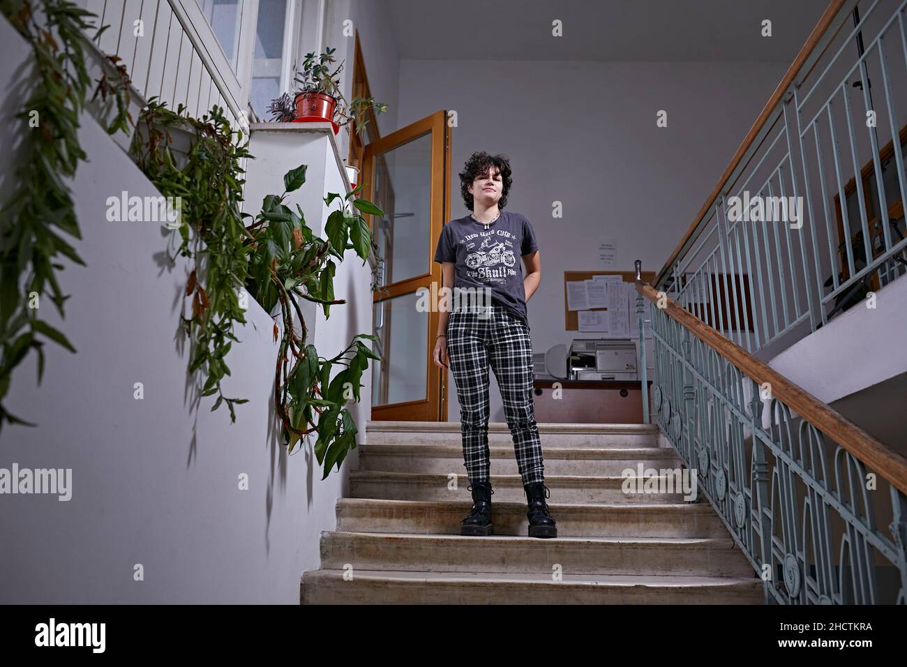 Sara Michael Dedic, a student of Mostar Rock School Stock Photo - Alamy