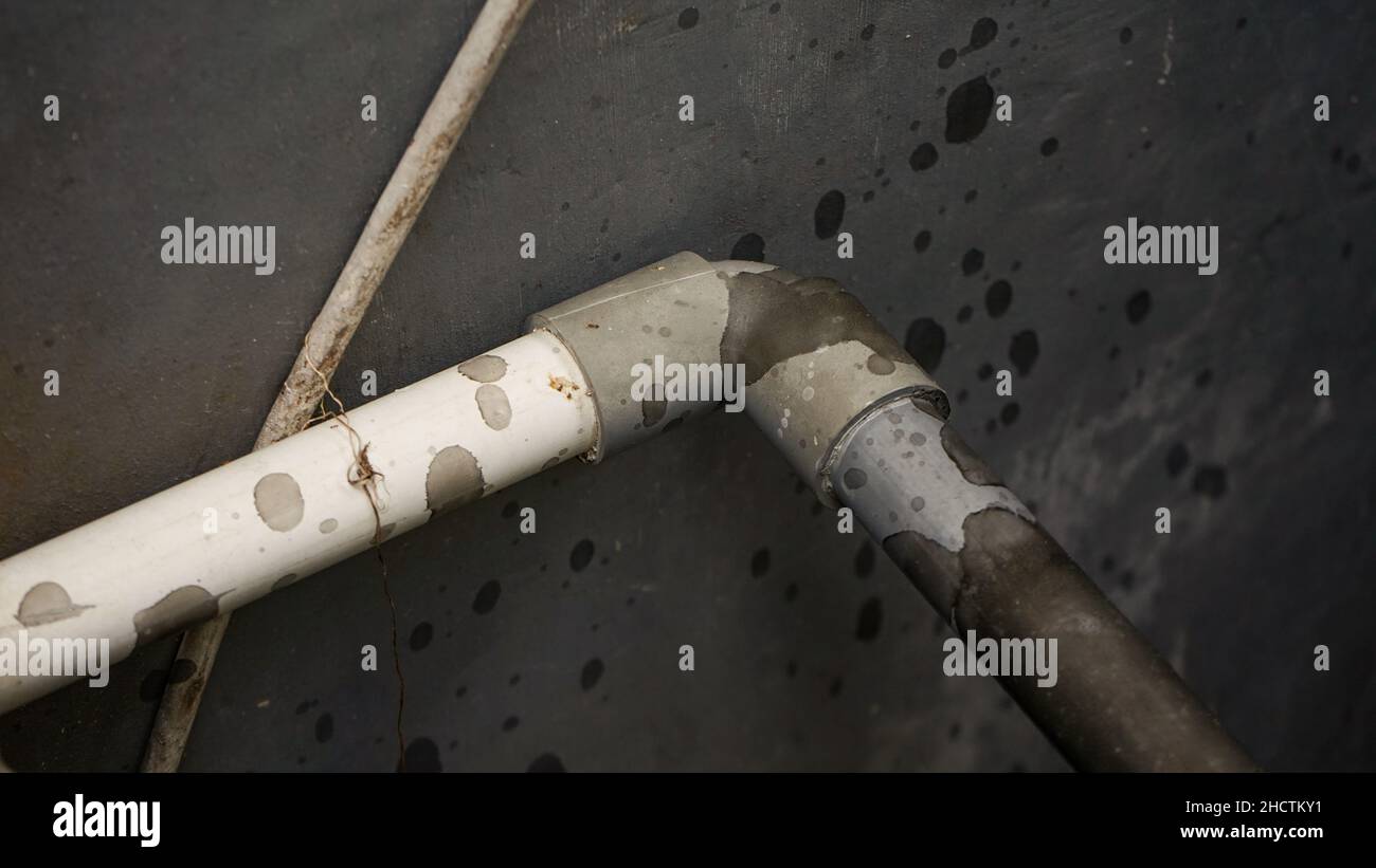 Close up of home water pipe Stock Photo - Alamy