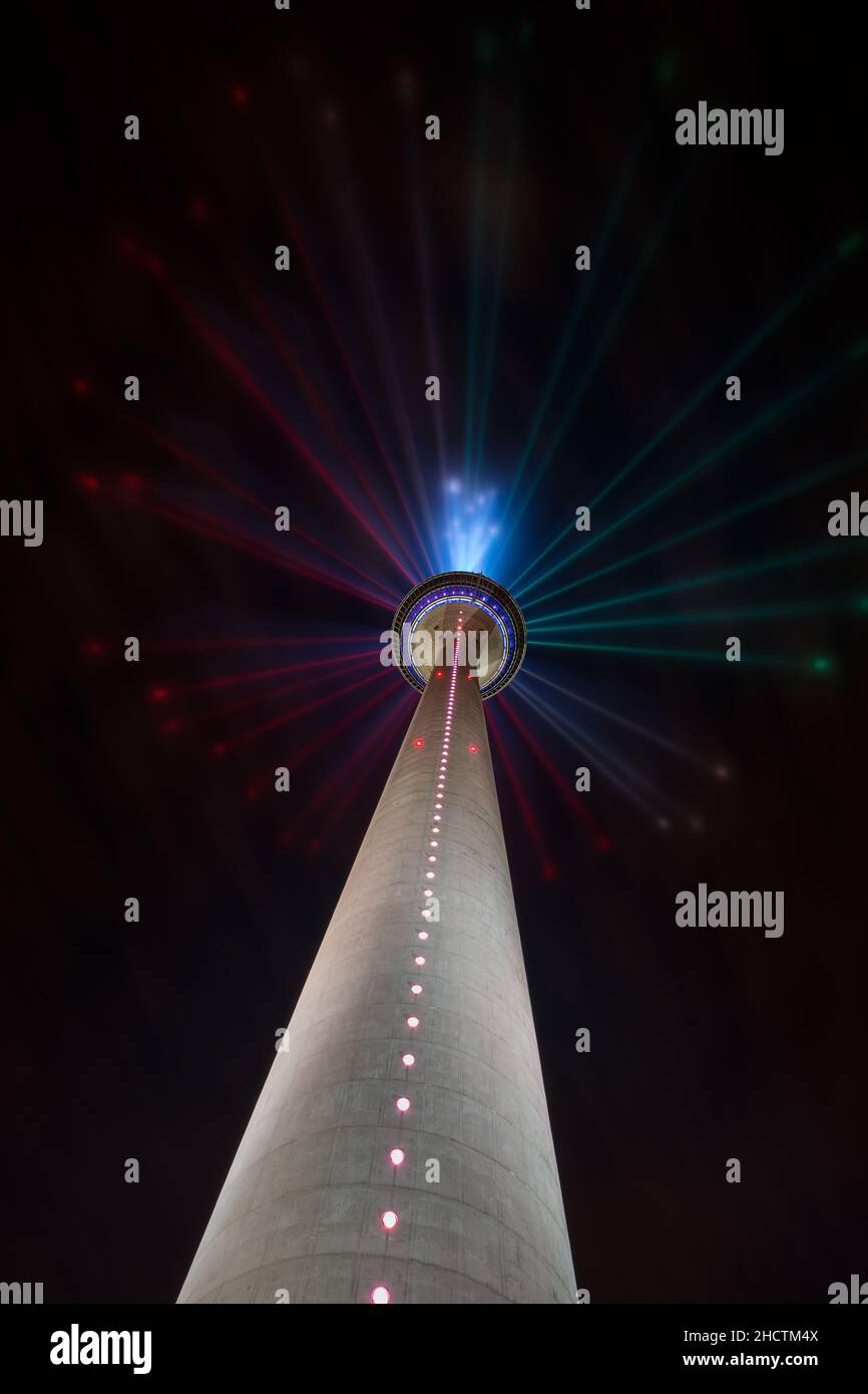 Tv tower in the night hi-res stock photography and images - Alamy