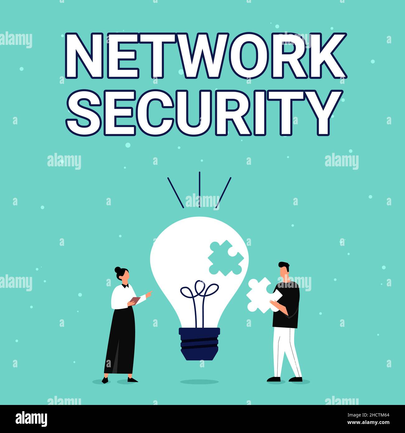 Text Caption Presenting Network Security Internet Concept Practice Of Securing A Computer Web