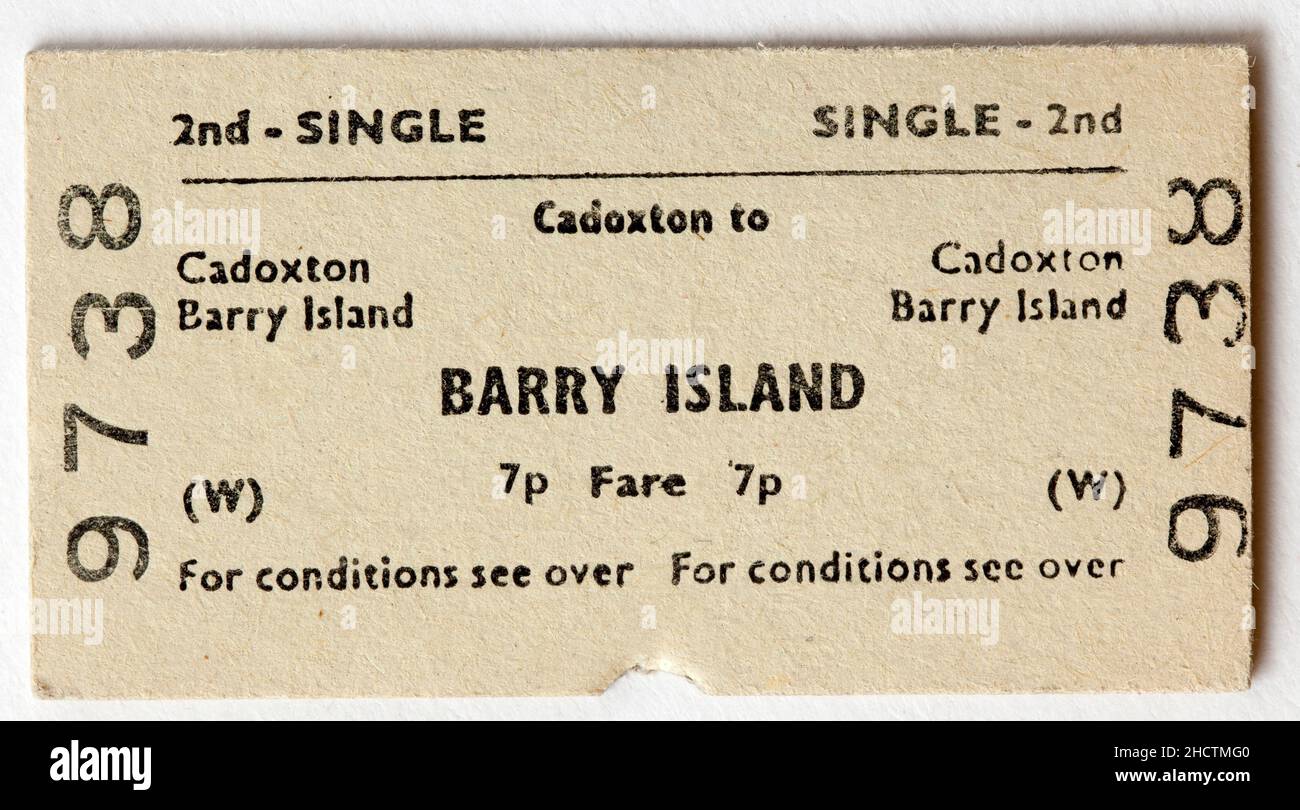 Old 1960s British Railway Train Ticket Stock Photo - Alamy