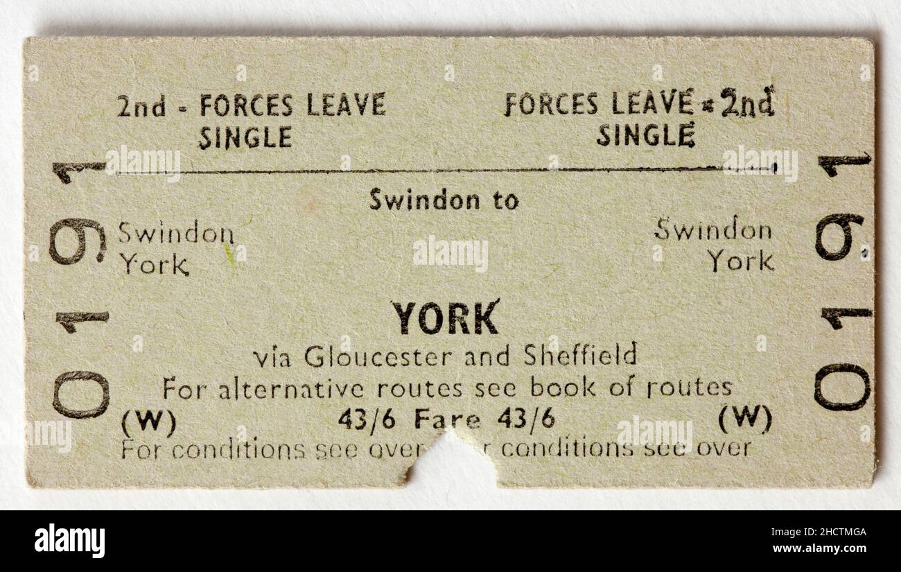 1960s train ticket hi-res stock photography and images - Alamy