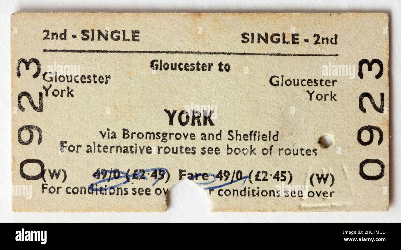 1960s train ticket hi-res stock photography and images - Alamy