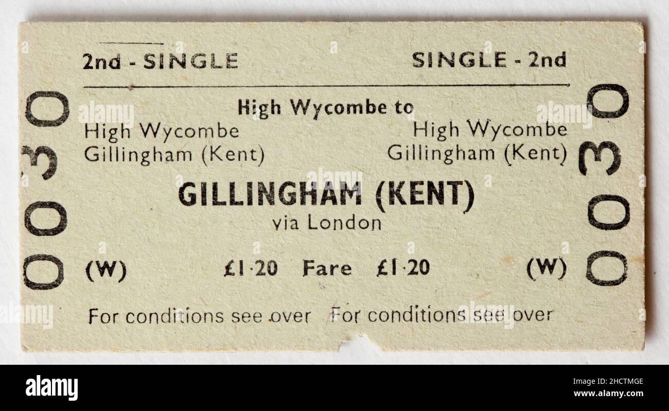 1960s train ticket hi-res stock photography and images - Alamy