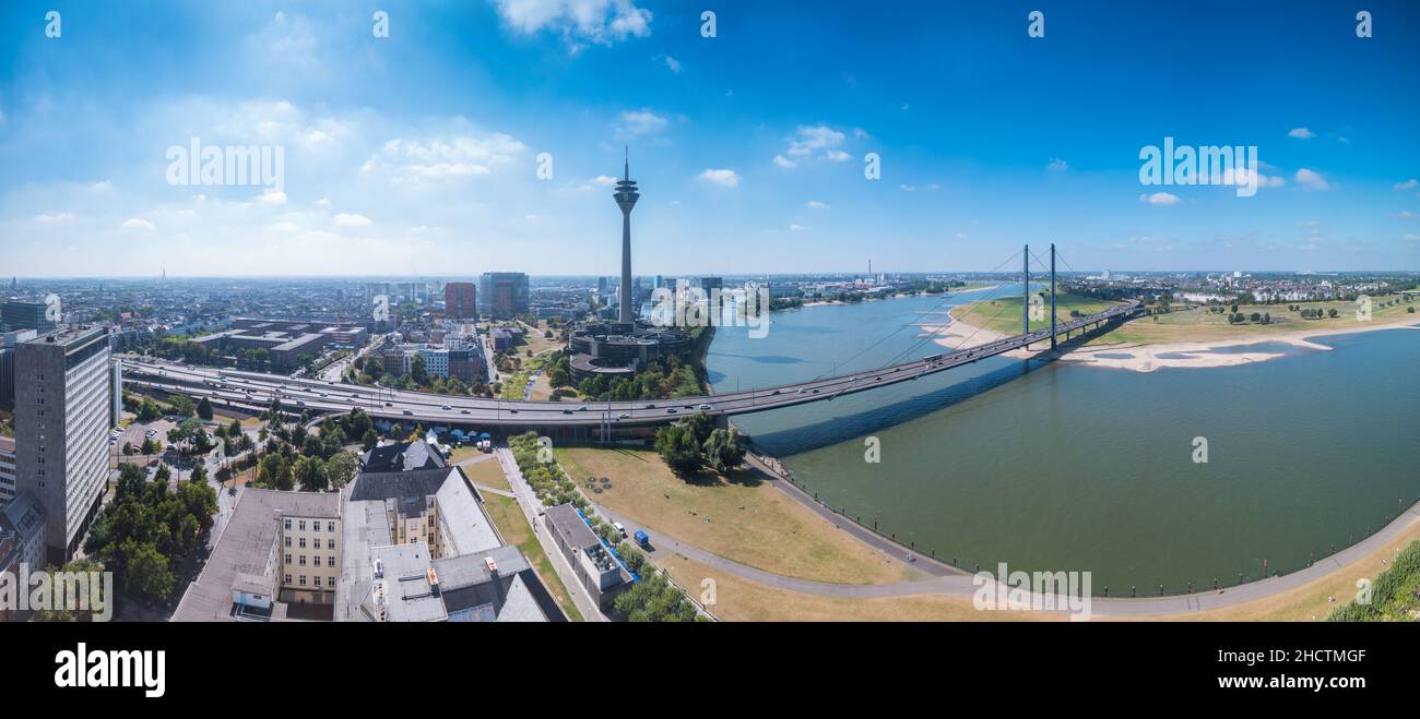 Cityscape of Dusseldorf panorama Stock Photo - Alamy
