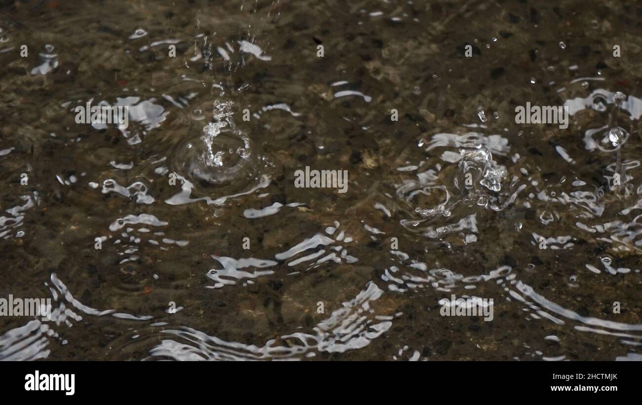 Close-up of raindrops Stock Photo - Alamy
