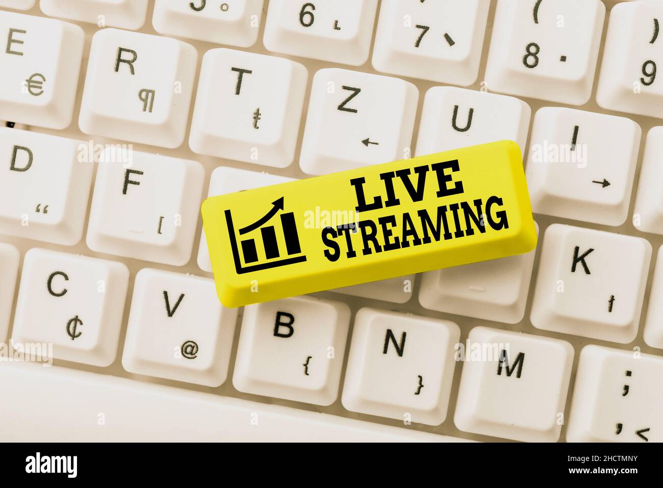 Text caption presenting Live Streaming. Business idea displaying audio ...