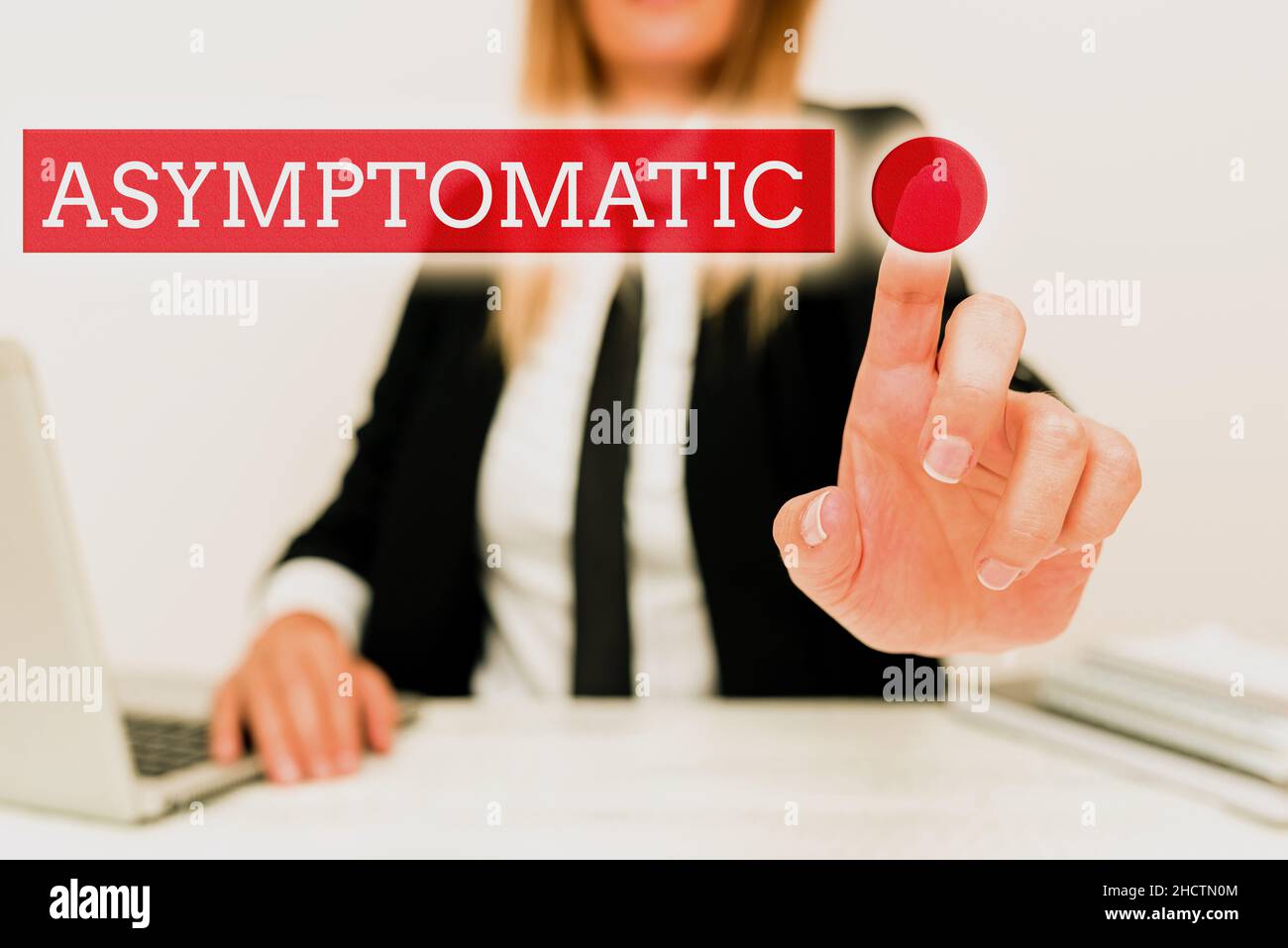 Handwriting text Asymptomatic. Business idea a condition or a person ...