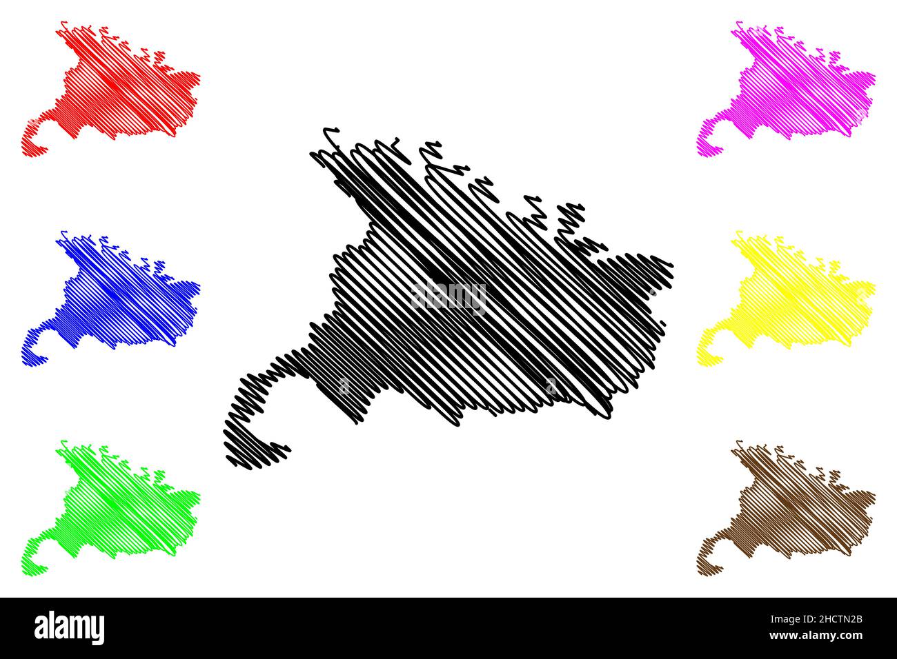 Sant Ravidas Nagar district (Uttar Pradesh State, Republic of India ...