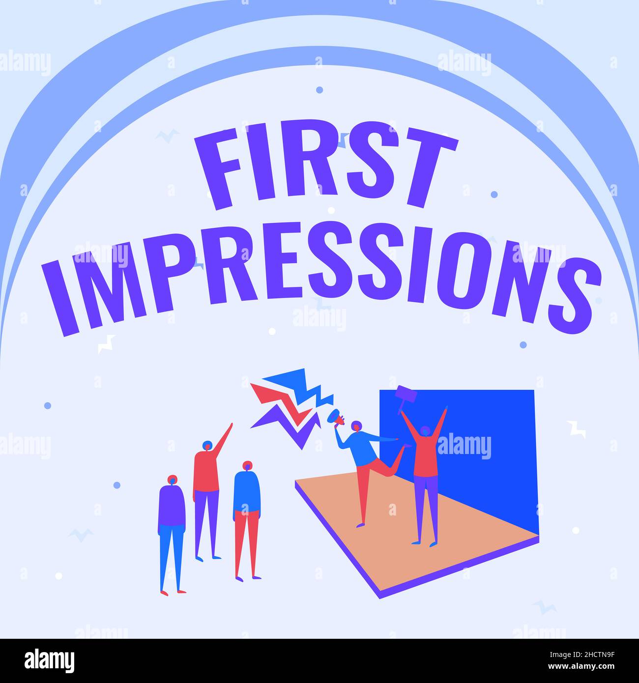 Writing displaying text First Impressions. Conceptual photo events when ...