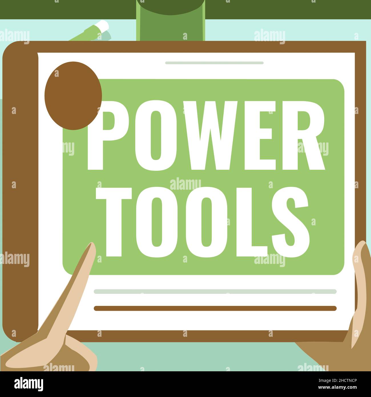 Conceptual display Power Tools. Internet Concept tools powered by an ...
