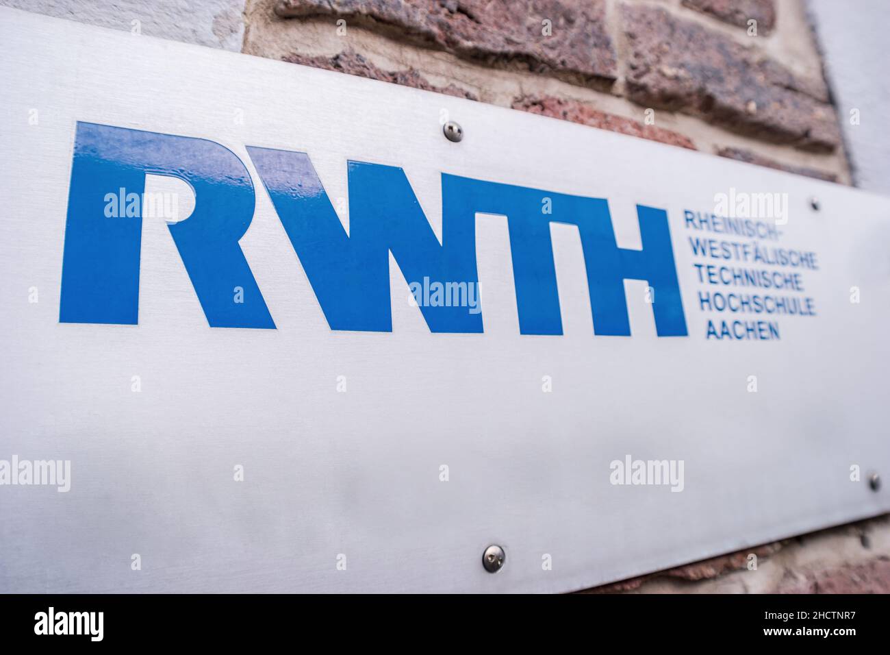 Logo of the RWTH Aachen University. With more than 44,000 students, is ...