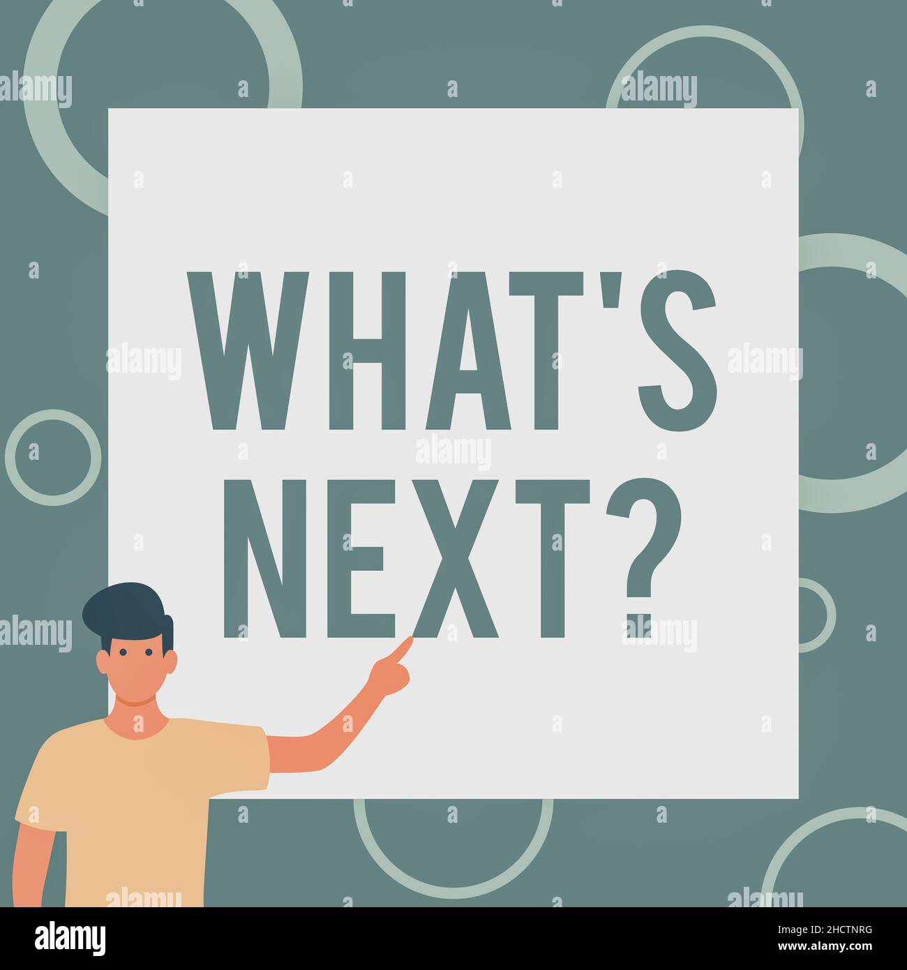 Conceptual display Whats Next Question. Business idea Expecting Any ...