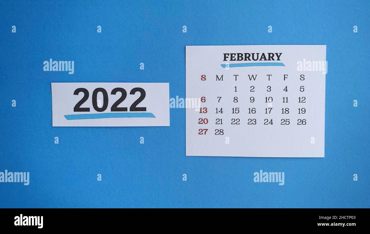 February 2022 Calendar Background