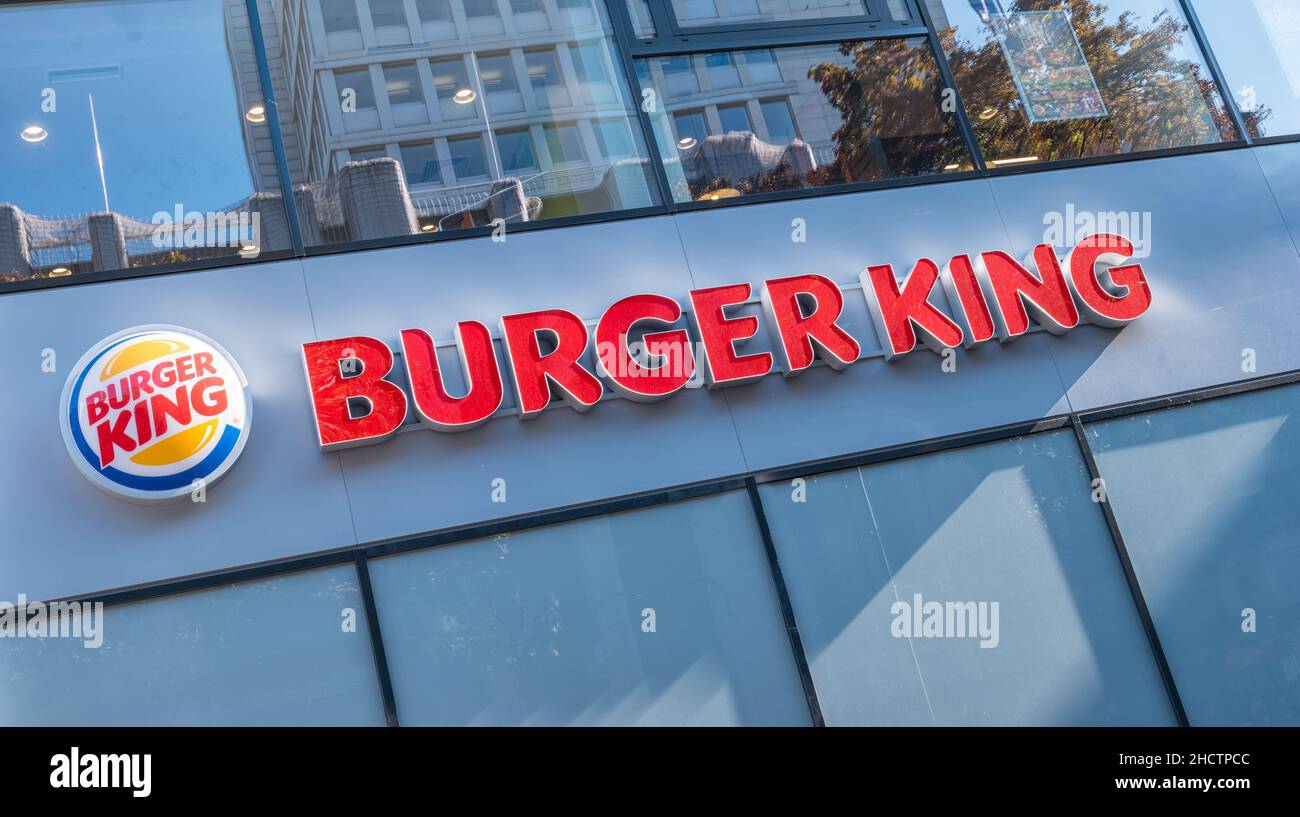 Bk burgerking logo fastfood brand hi-res stock photography and images ...