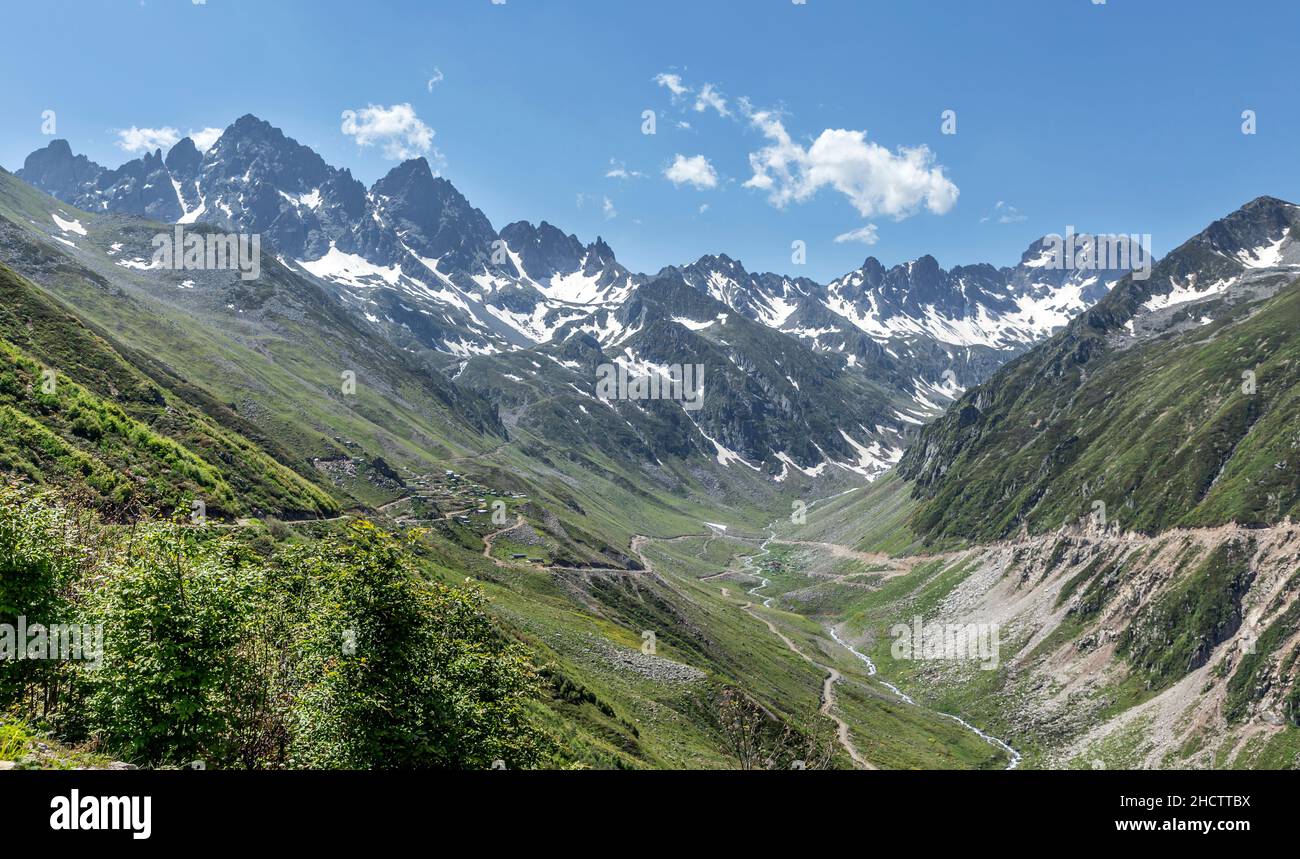 Stone houses in Altiparmak Mountains, Turkey Stock Photo - Alamy