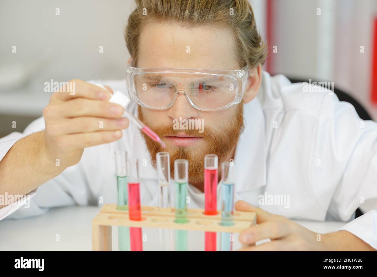 professional biologist working at the laboratory Stock Photo - Alamy
