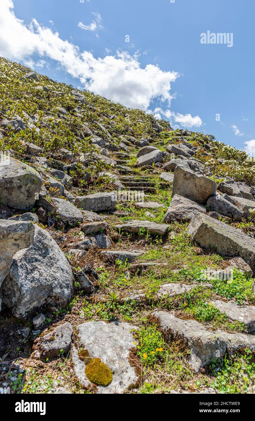Stone houses in Altiparmak Mountains, Turkey Stock Photo - Alamy
