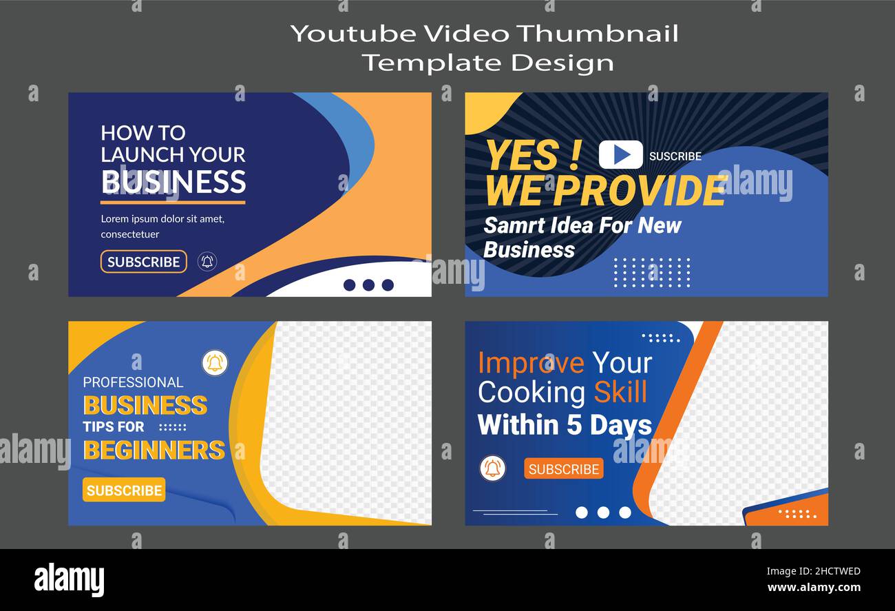 Youtube thumbnail template hi-res stock photography and images - Alamy