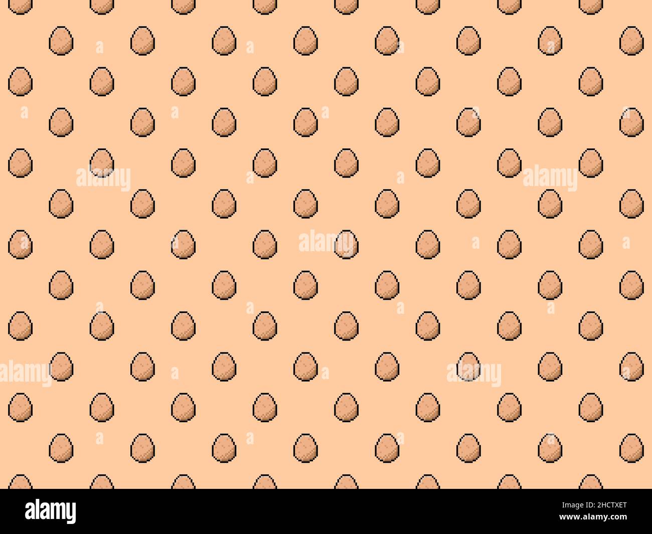 Pixel plain brown 8 bit egg background - seamless high res pattern ...