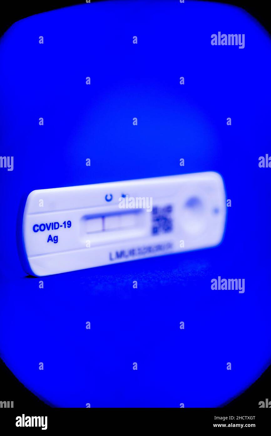 Quick testing for Covid-19 / SARS-CoV-2 infection concept: One rapid ...