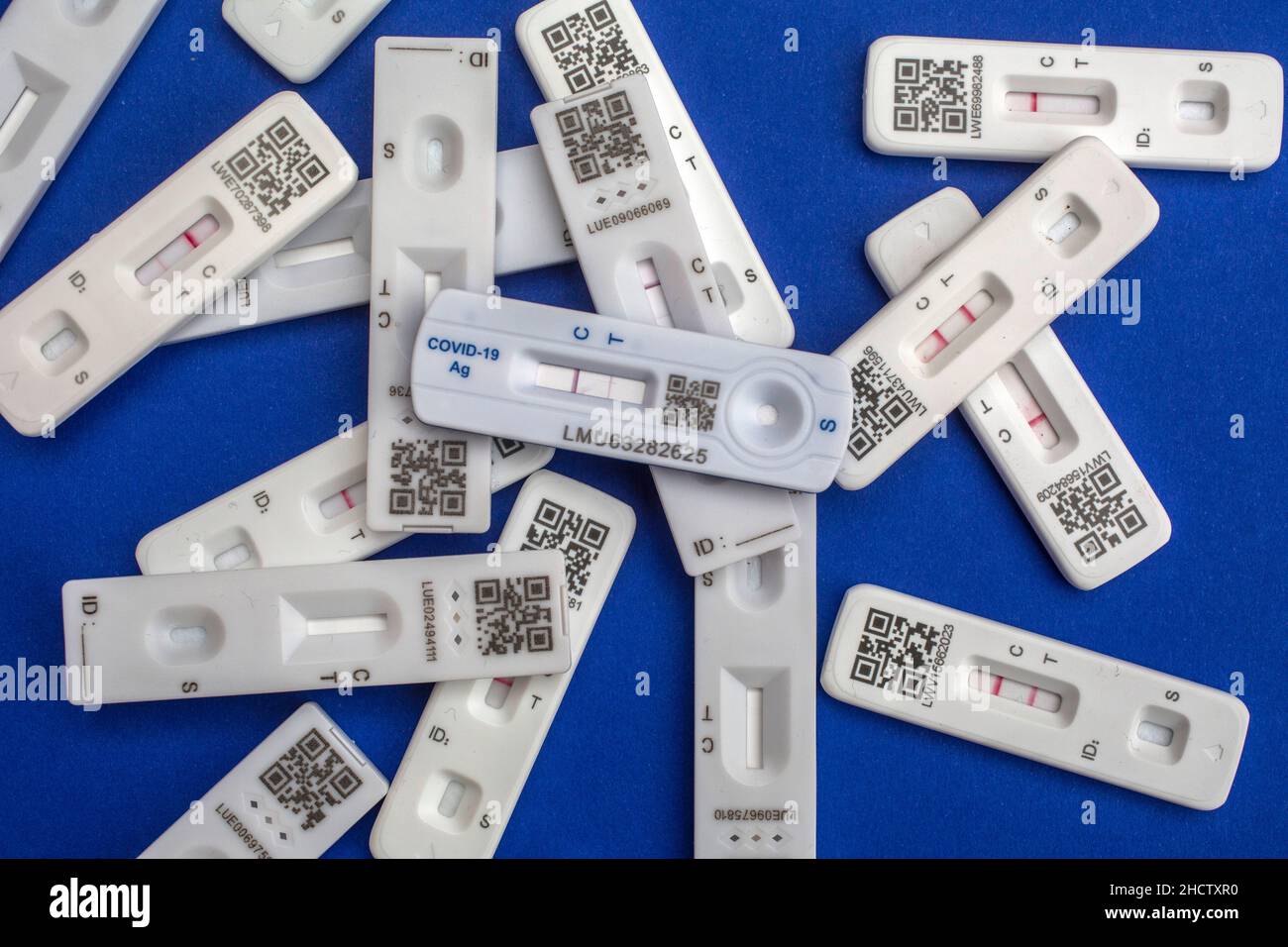 Quick testing for Covid-19 / SARS-CoV-2 infection concept: One rapid ...