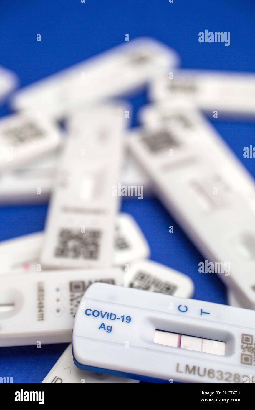 Quick testing for Covid-19 / SARS-CoV-2 infection concept: One rapid ...