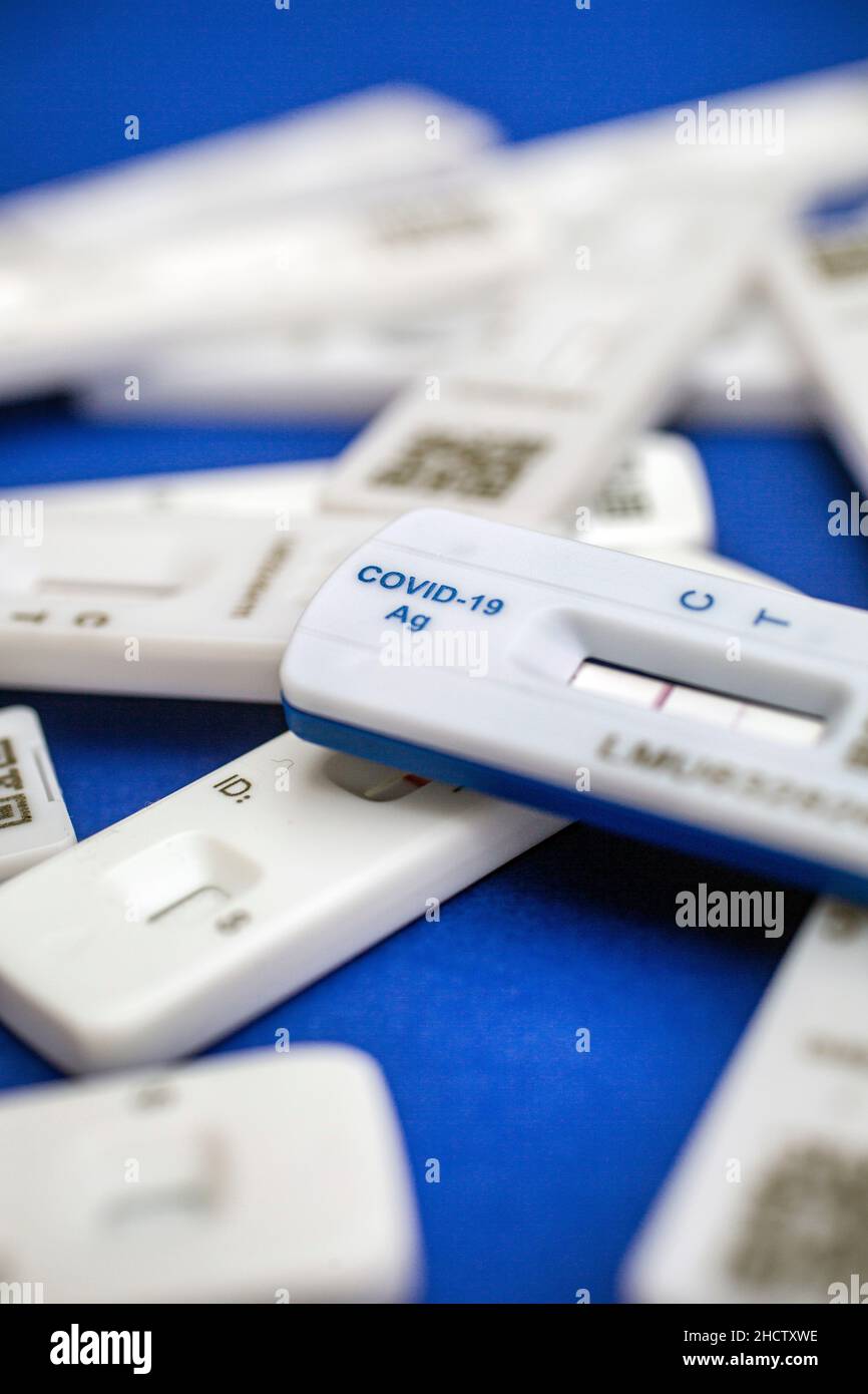 Quick testing for Covid-19 / SARS-CoV-2 infection concept: One rapid ...