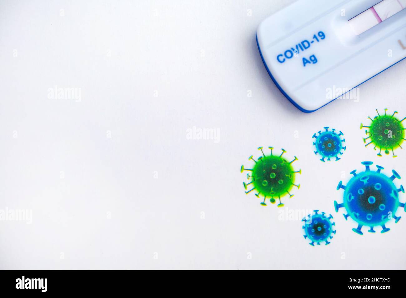 Quick testing for Covid-19 / SARS-CoV-2 infection concept: Models of a ...