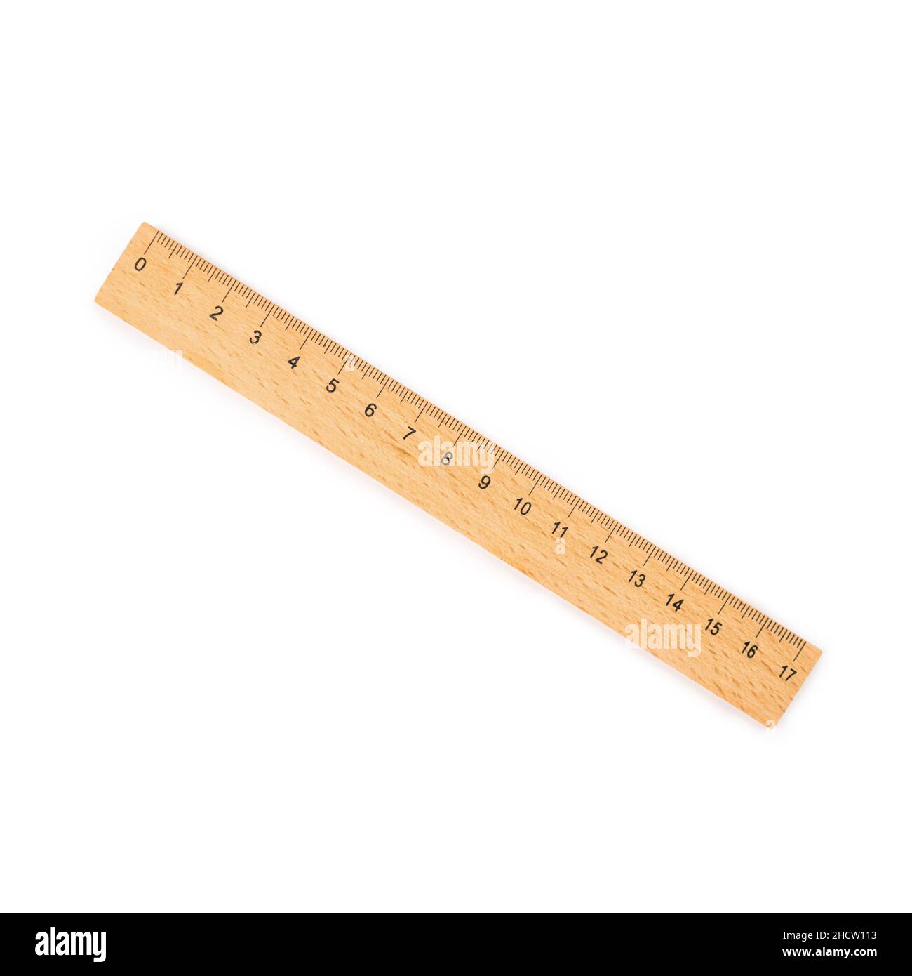 wooden ruler isolated on white background Stock Photo - Alamy