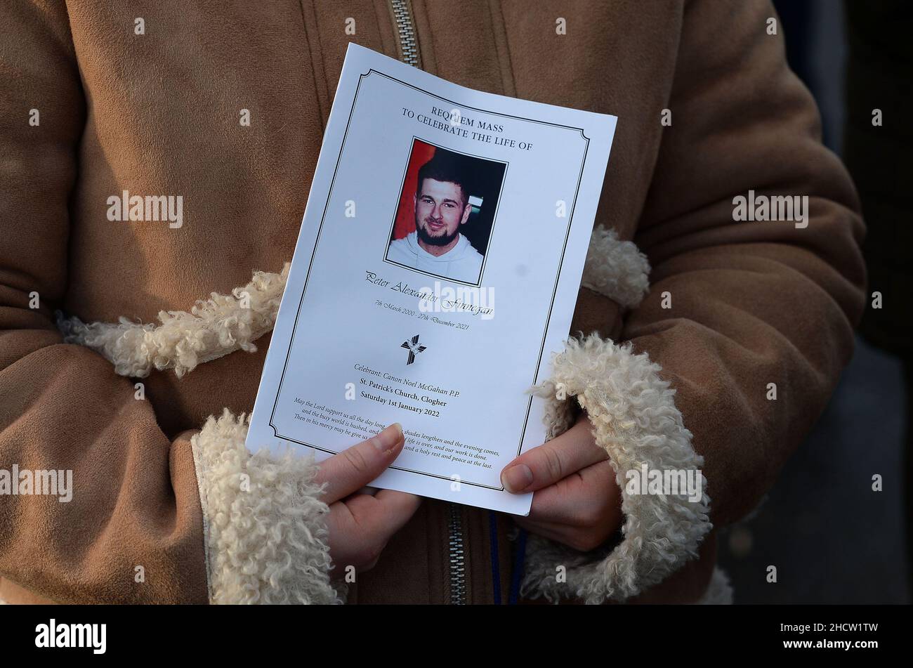 An Order of Service is held after the funeral of Peter Alexander ...