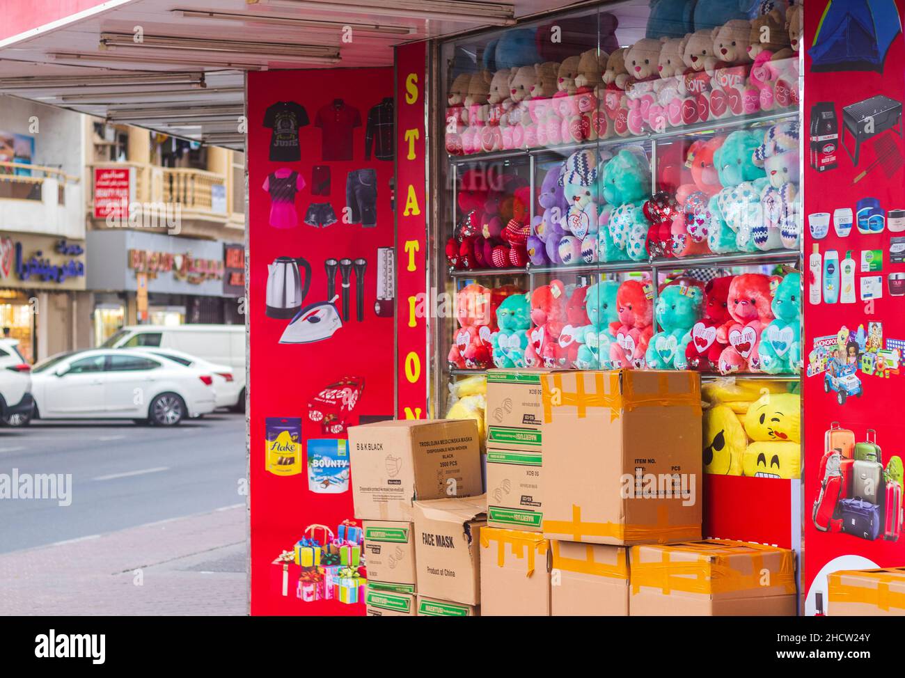 Small shops in busy streets of old town area Stock Photo - Alamy