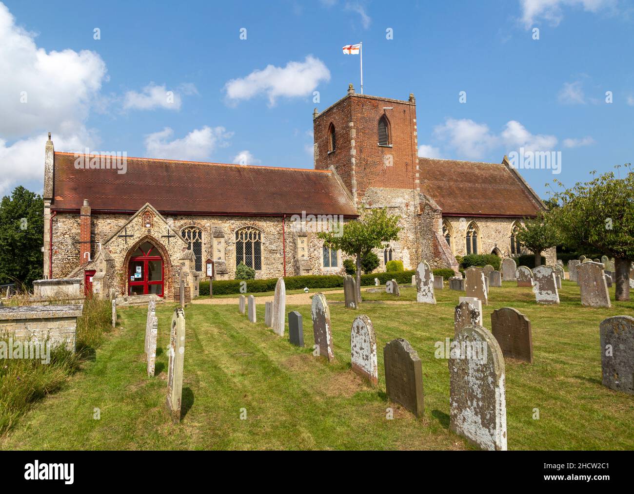 Village parish church of Saint Michael, Oulton Broad, Suffolk, England ...