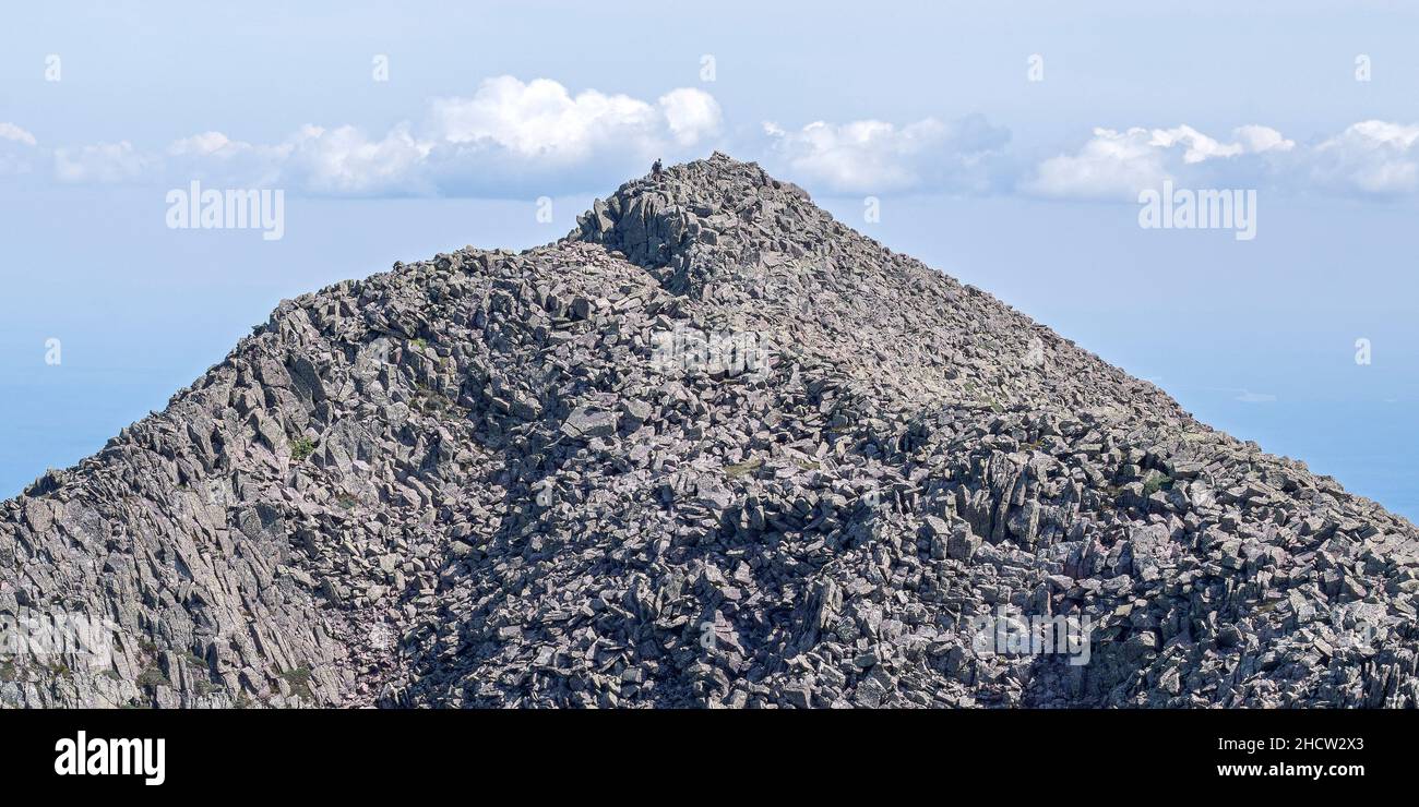 Mount Katahdin's South Peak from Baxter Summit Stock Photo - Alamy