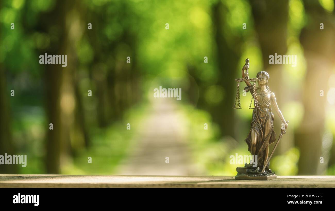 The Statue of Justice - lady justice or Iustitia / Justitia the Roman ...