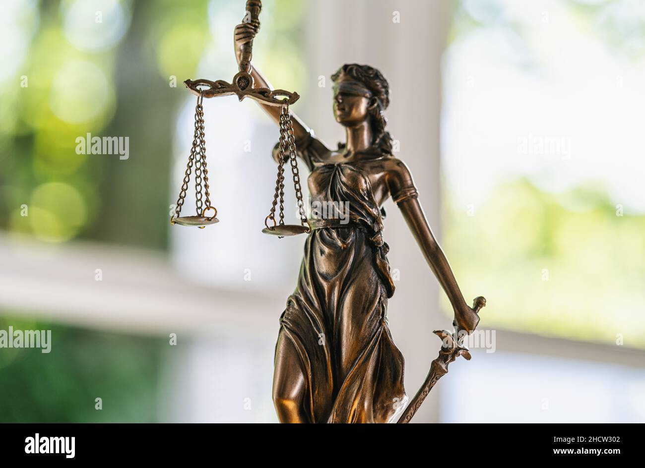 Statue of Justice - lady justice or Iustitia / Justitia the Roman ...