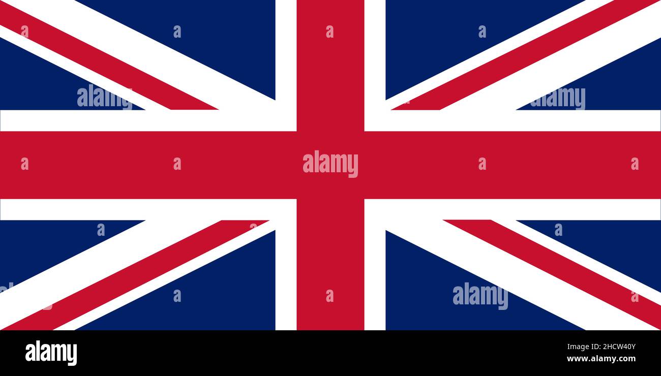 Great Britain colored flag flat vector simple icon Stock Vector Image ...