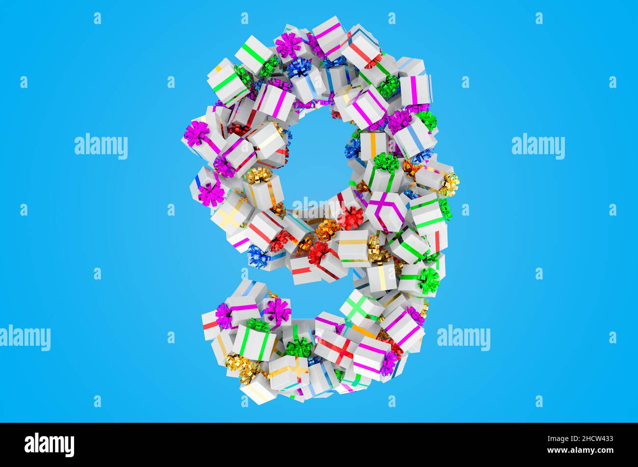 Number from ribbon greeting hi-res stock photography and images - Alamy