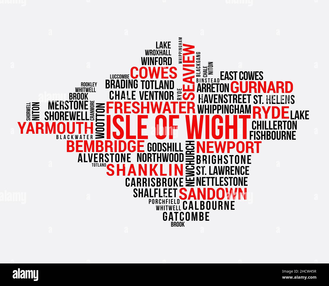 Isle of wight map hi-res stock photography and images - Alamy