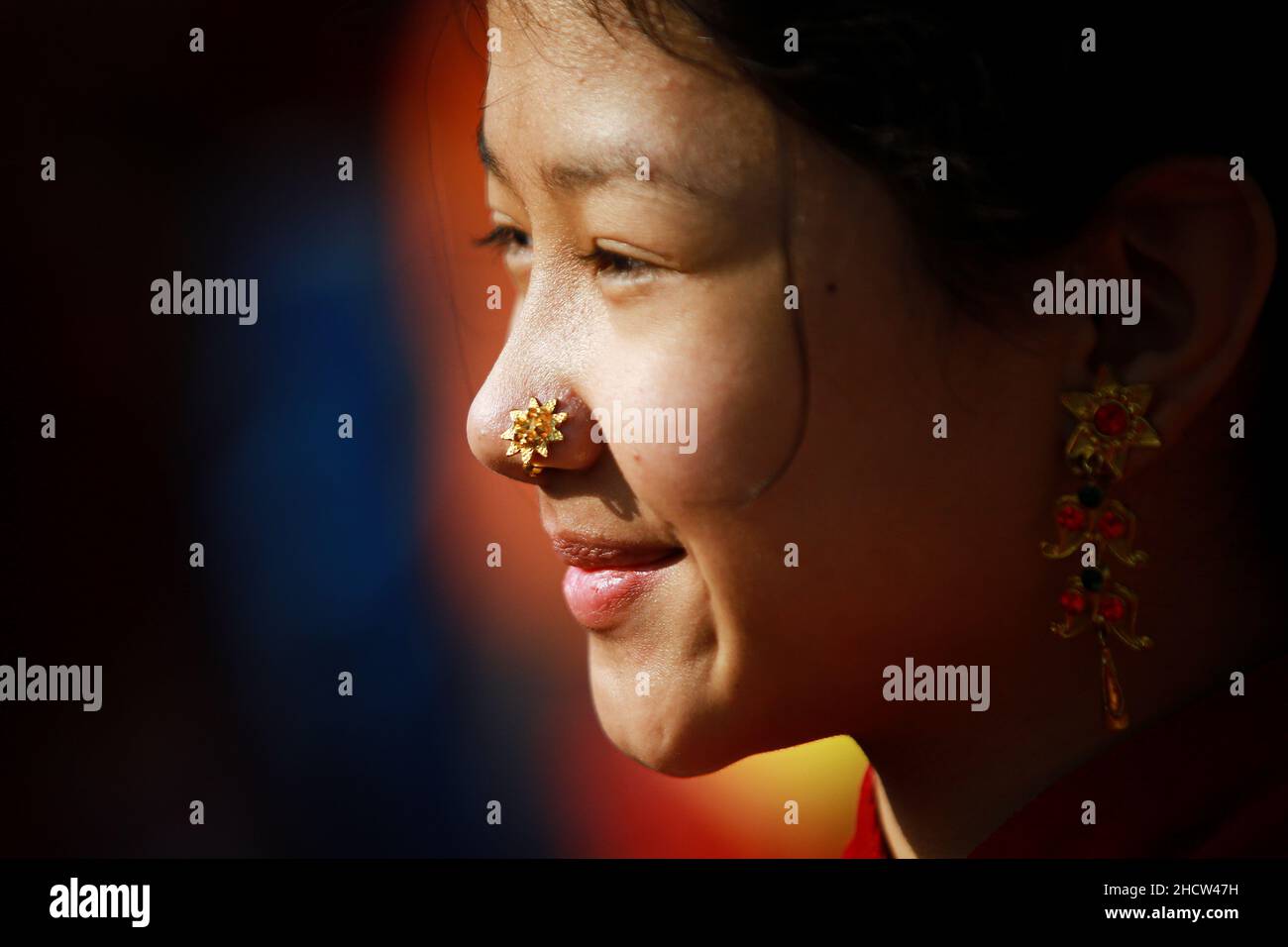 Bhaktapur, Bagmati, Nepal. 1st Jan, 2022. Locals clad in their ...