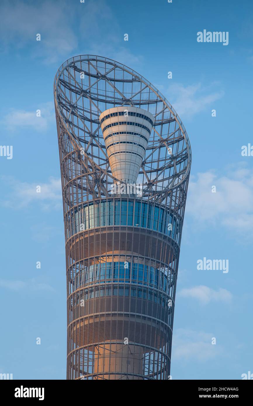 Torch Doha Iconic building Stock Photo - Alamy