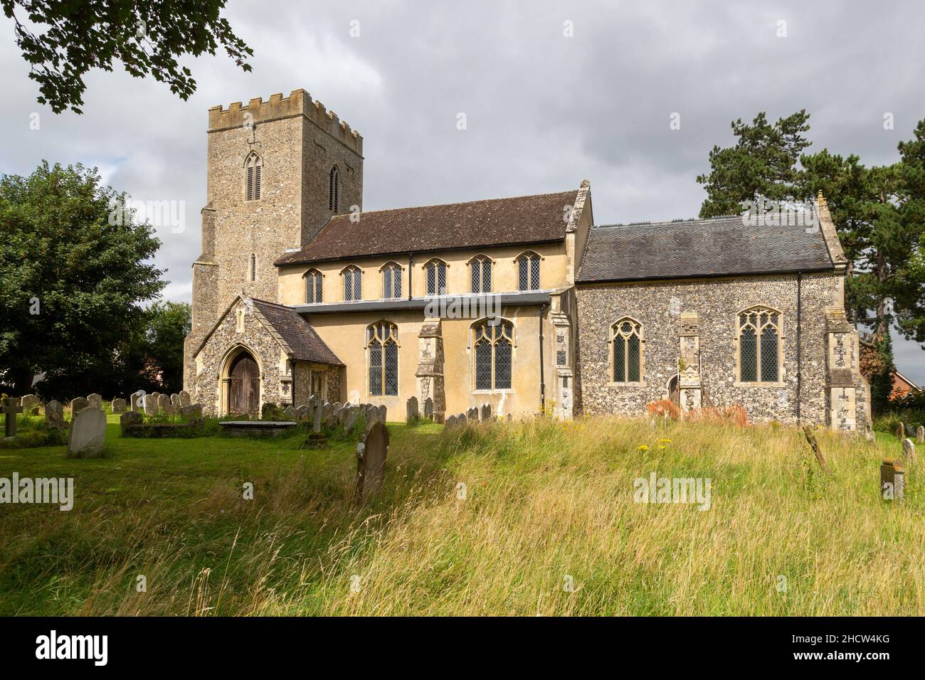 Village parish church of Saint Mary, Yaxley, Suffolk, England, UK Stock ...