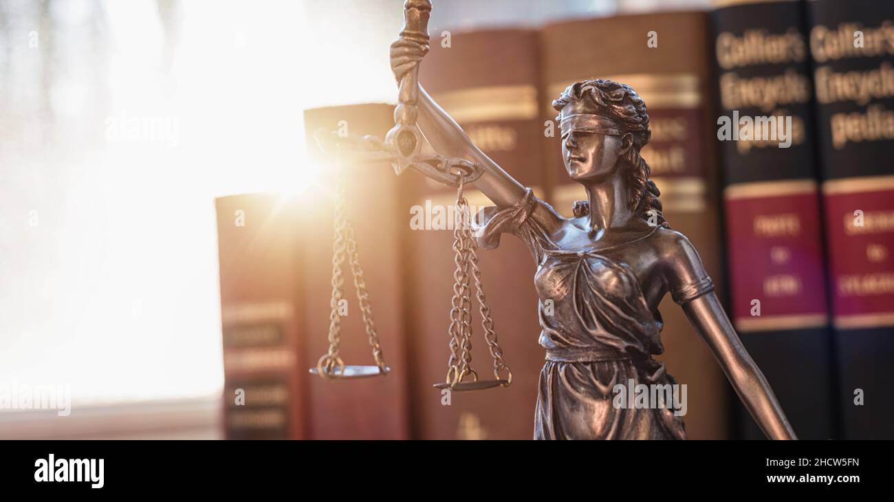 Justitia the Roman goddess of Justice Stock Photo - Alamy