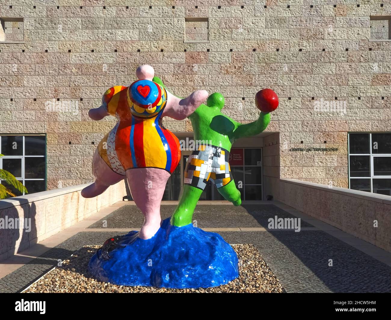 Art collection of the art museum Museu Colecao Berardo in Lisbon with ...