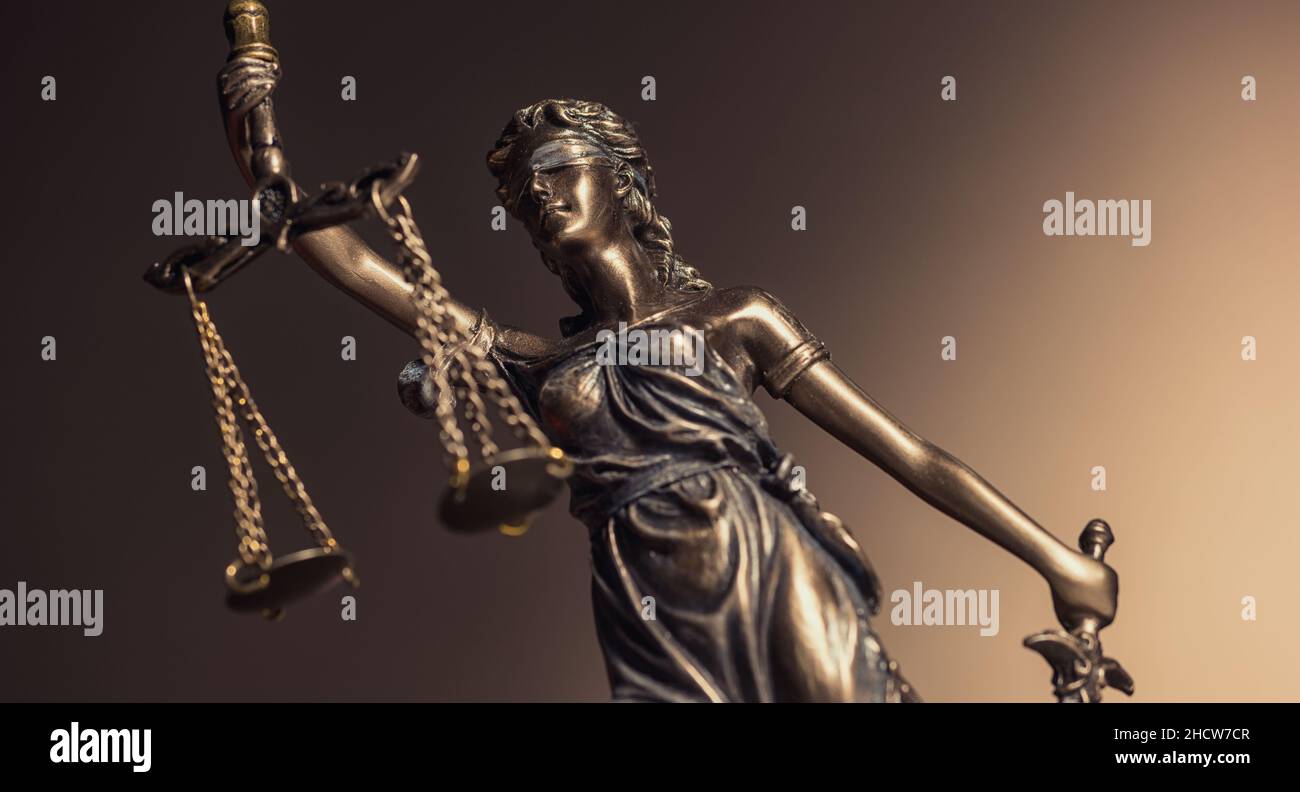 Statue of Lady Justice "Justitia Stock Photo - Alamy