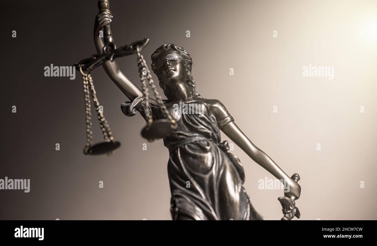 Statue of justice law concept image Stock Photo - Alamy