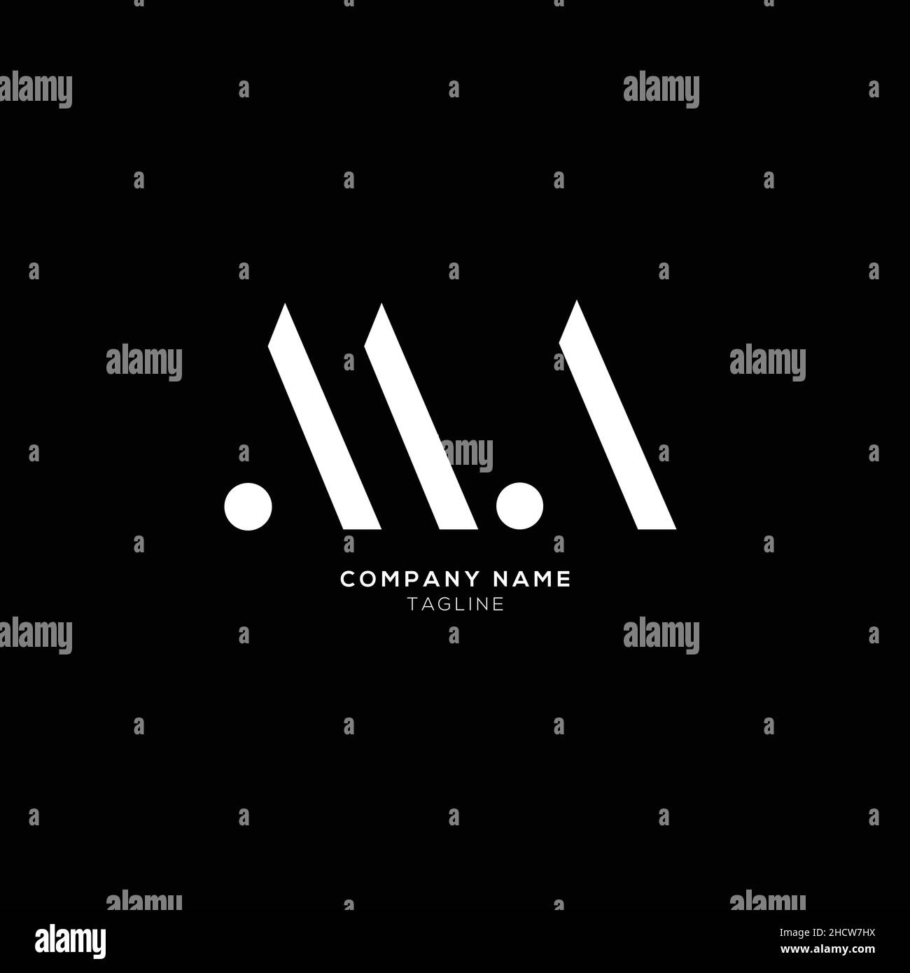 Unique modern MA Letter Business Logo Design Alphabet Icon Vector ...