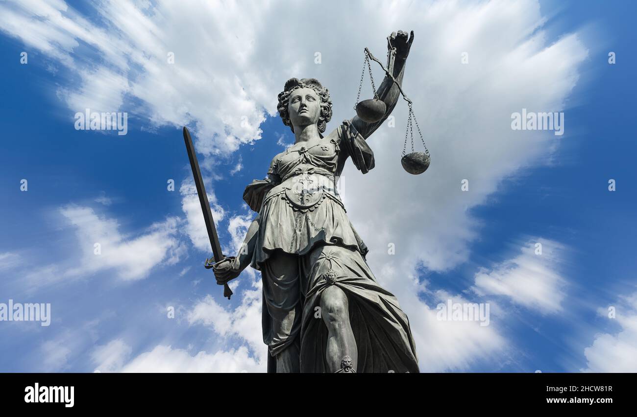 Justice goddess justitia hi-res stock photography and images - Alamy